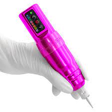 Flux S™ wireless tattoo machine PINK with extra battery - Brows ...